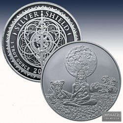 1 x 1 oz Silverround Silver Shield Group LLC. "Queen Within ...