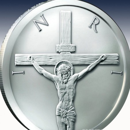 1 x 1 oz Silverround Silver Shield Group LLC. "Crucifixion 2019" -BU-